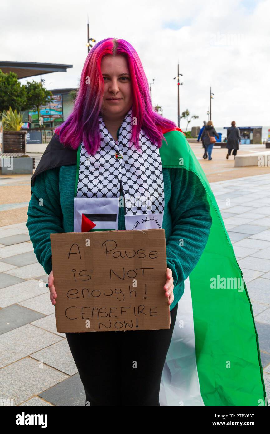 Bournemouth, Dorset, UK. 9th December 2023. Freedom for Palestine ...