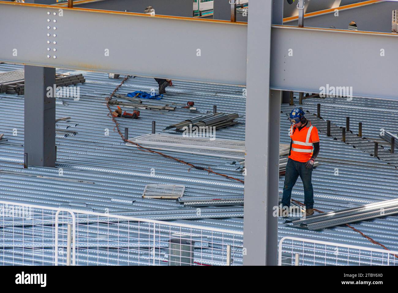 Construction of the BBC Wales/Cymru Studios, Central Square Cardiff ...