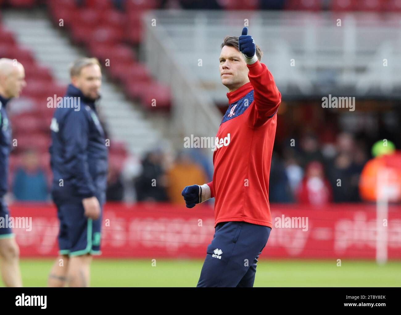 Jonny Howson of Middlesbrough warms up during the Sky Bet Championship ...
