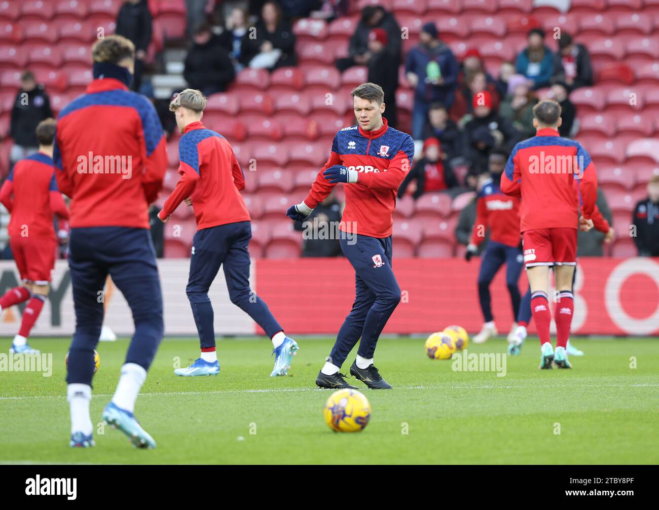 Jonny Howson of Middlesbrough warms up during the Sky Bet Championship ...