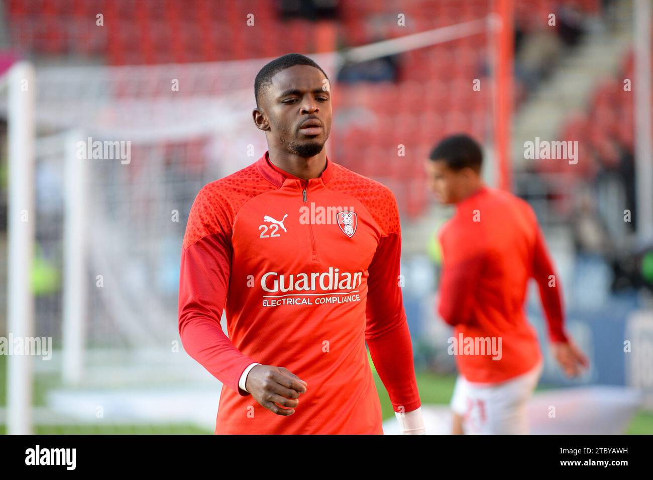 Hakeem Odoffin #22 of Rotherham United ahead of the Sky Bet ...
