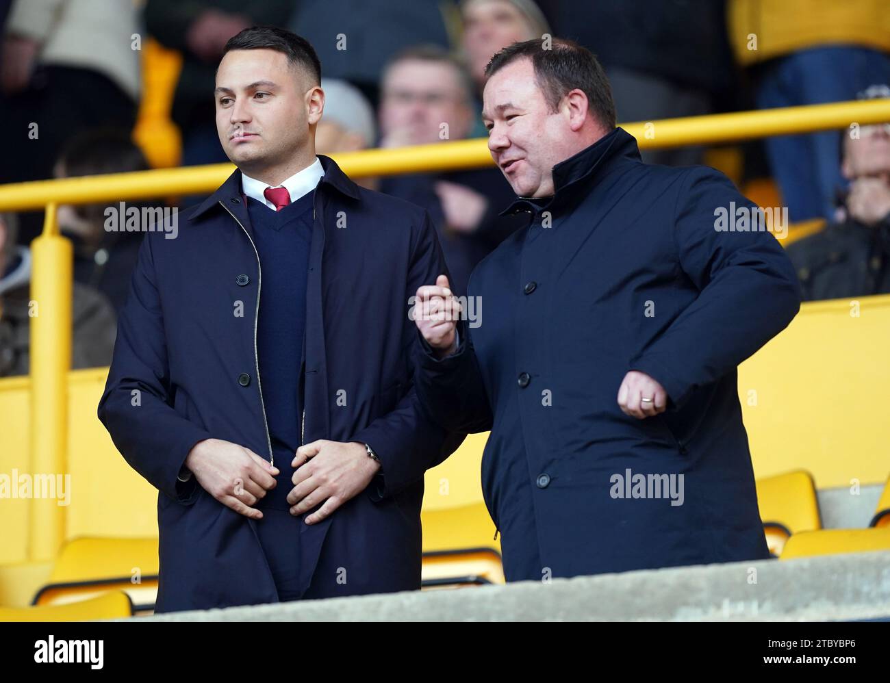 Nottingham Forest's chief football officer Ross Wilson (right), with ...
