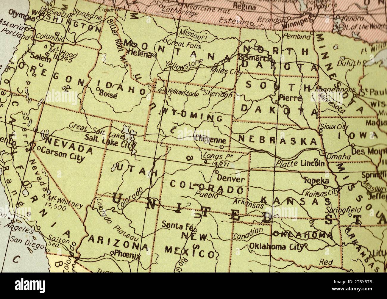 Political map of usa hi-res stock photography and images - Alamy