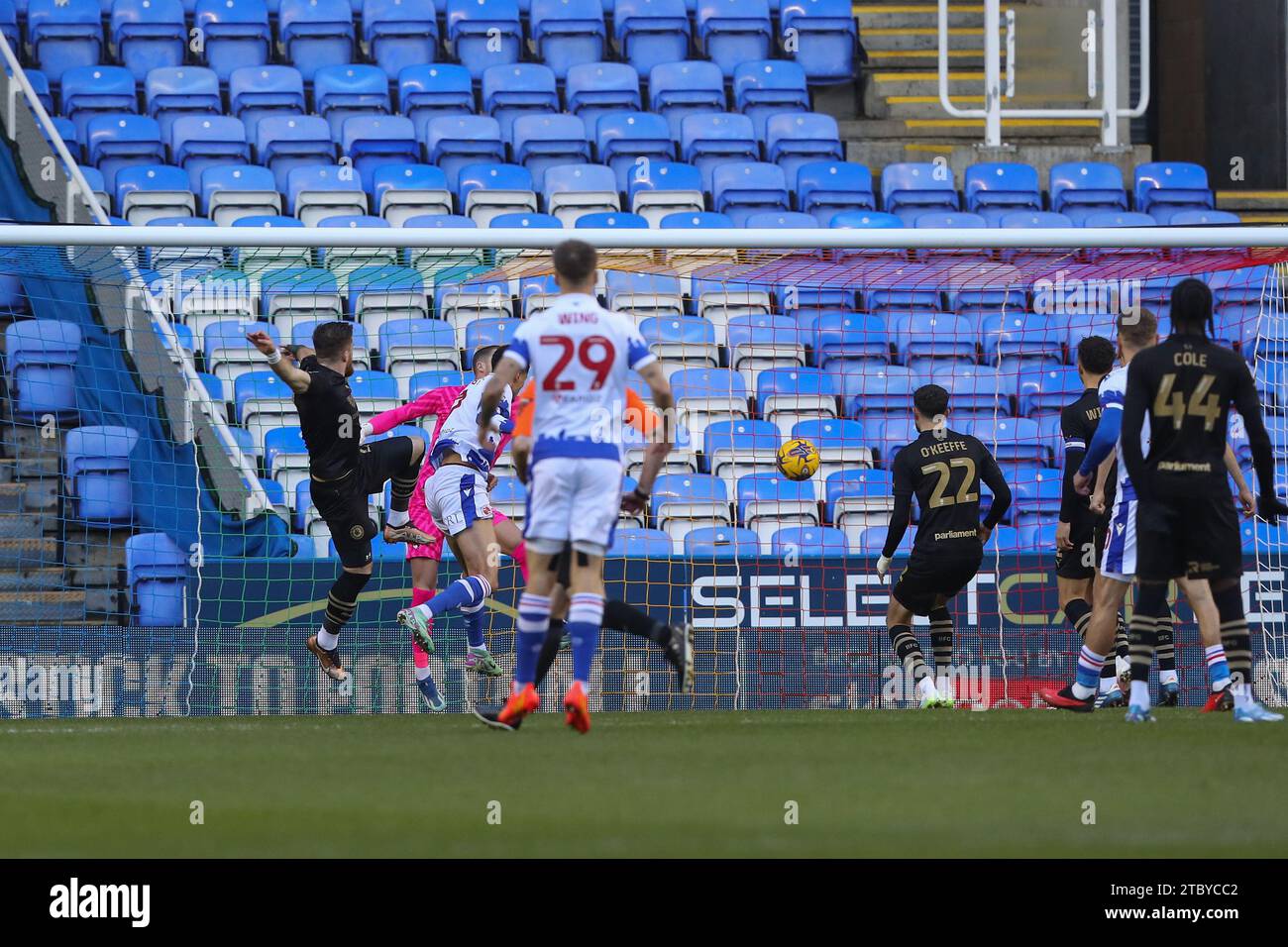 Harvey Knibbs #7 of Reading scores a goal to make it 1-0 during the Sky ...