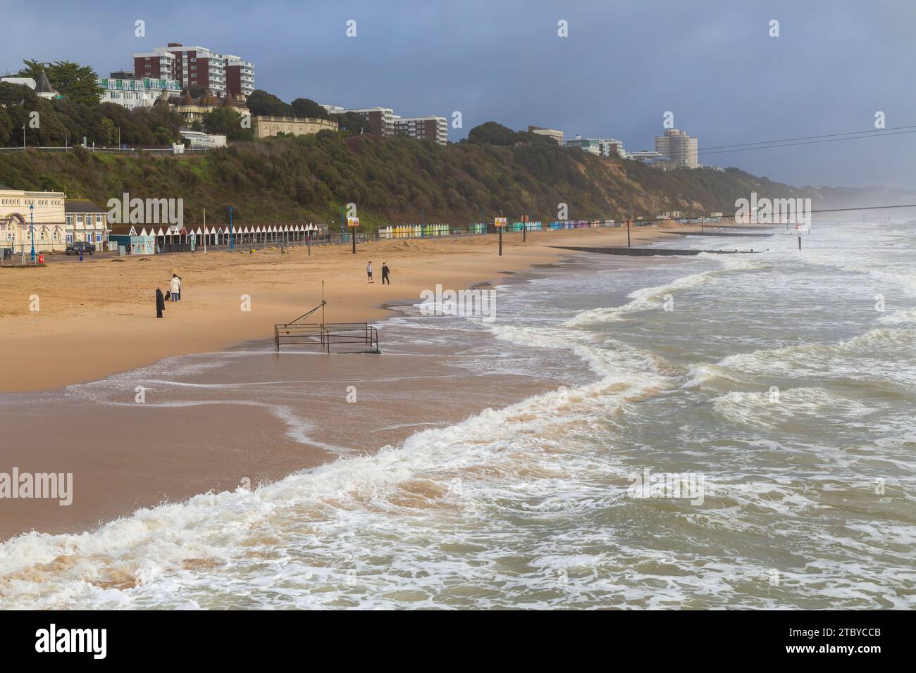 Bournemouth, Dorset UK. 9th December 2023. UK weather: rough seas after ...