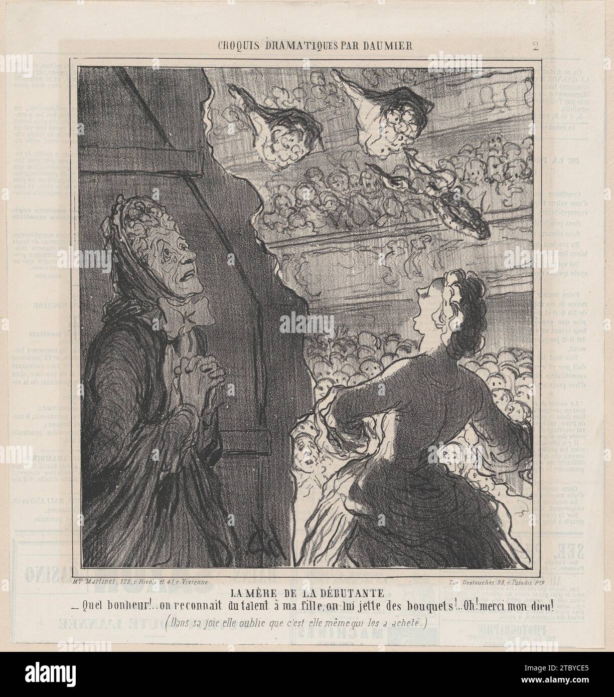 The mother of the actress, from 'Dramatic sketches,' published in Le ...