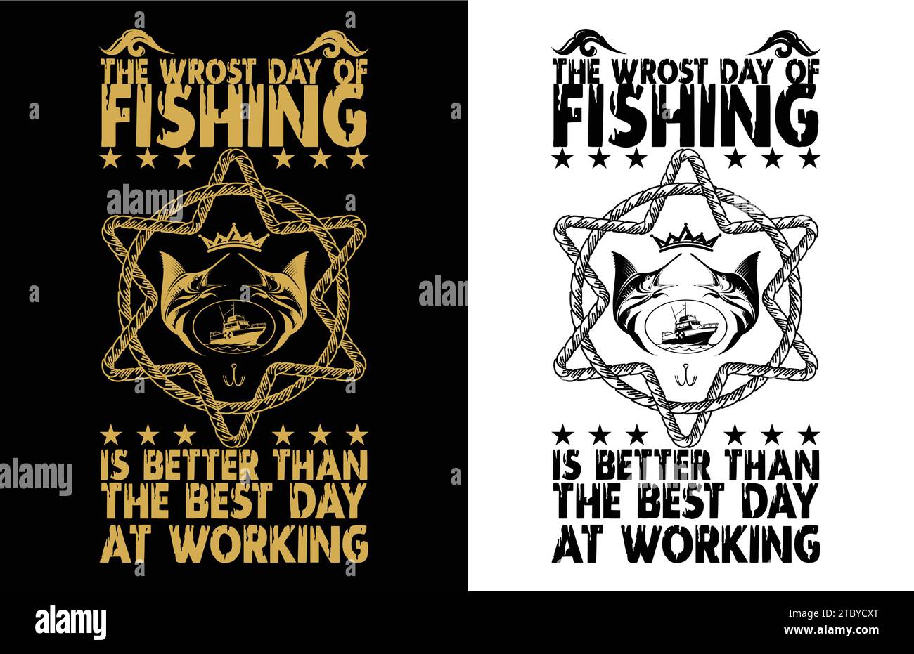 Fishing tshirt design template fishing vector design Stock Vector Image ...
