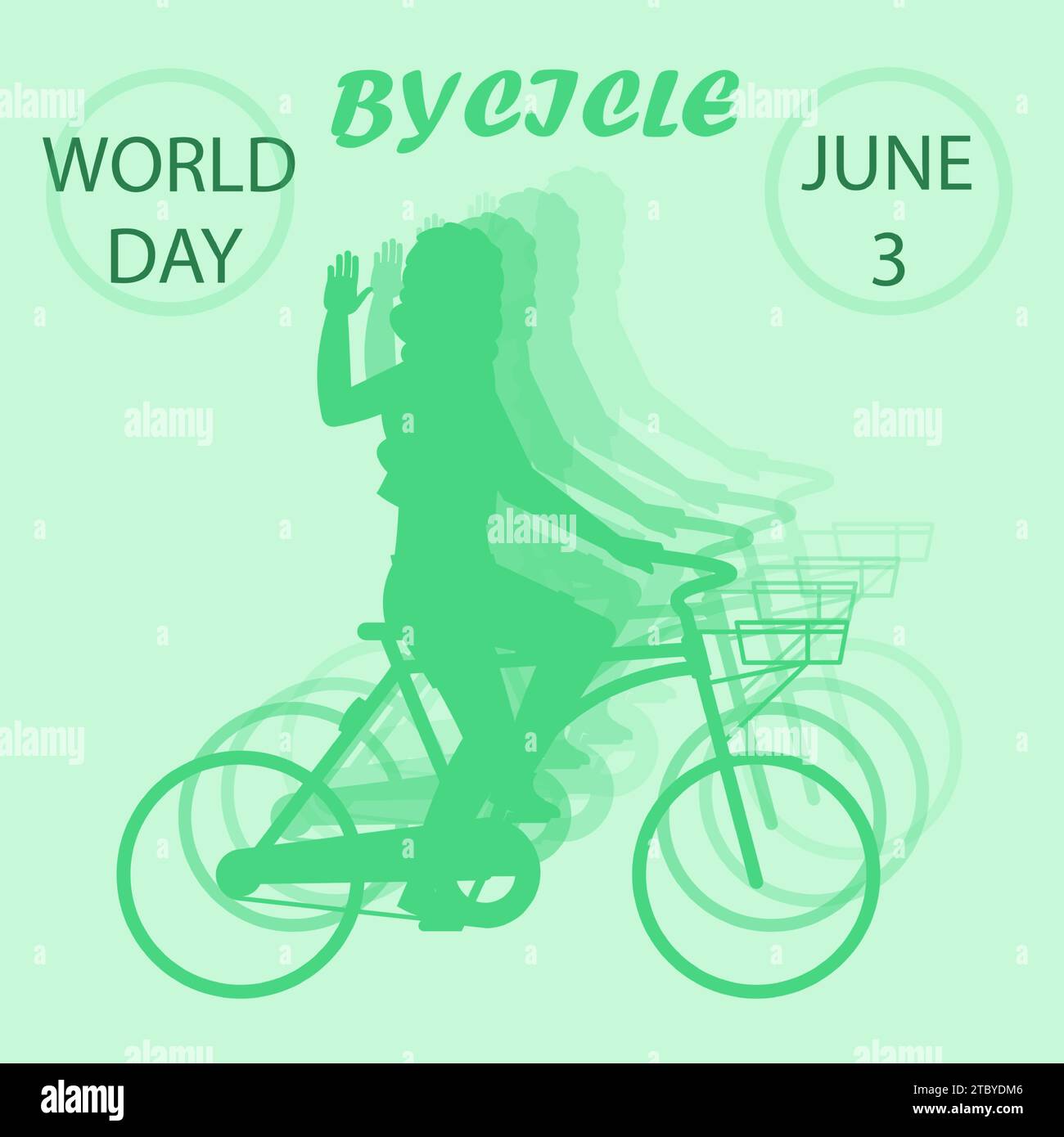 Female cyclists world bike ride Stock Vector Images - Alamy
