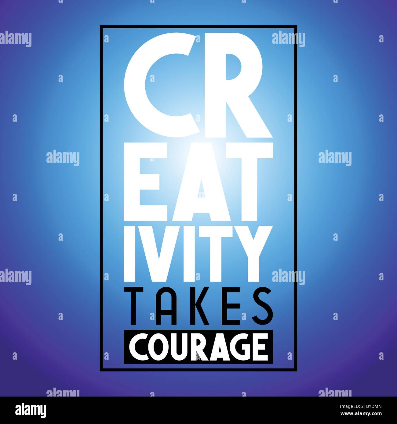 Creativity takes courage - inspirational quote Stock Vector Image & Art ...