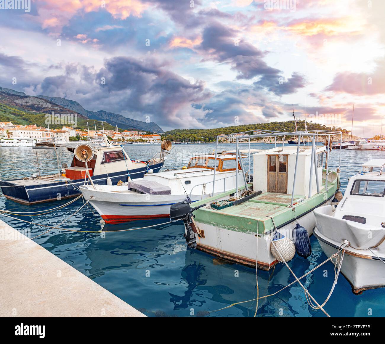 Fishing and pleasure boats Stock Photo - Alamy