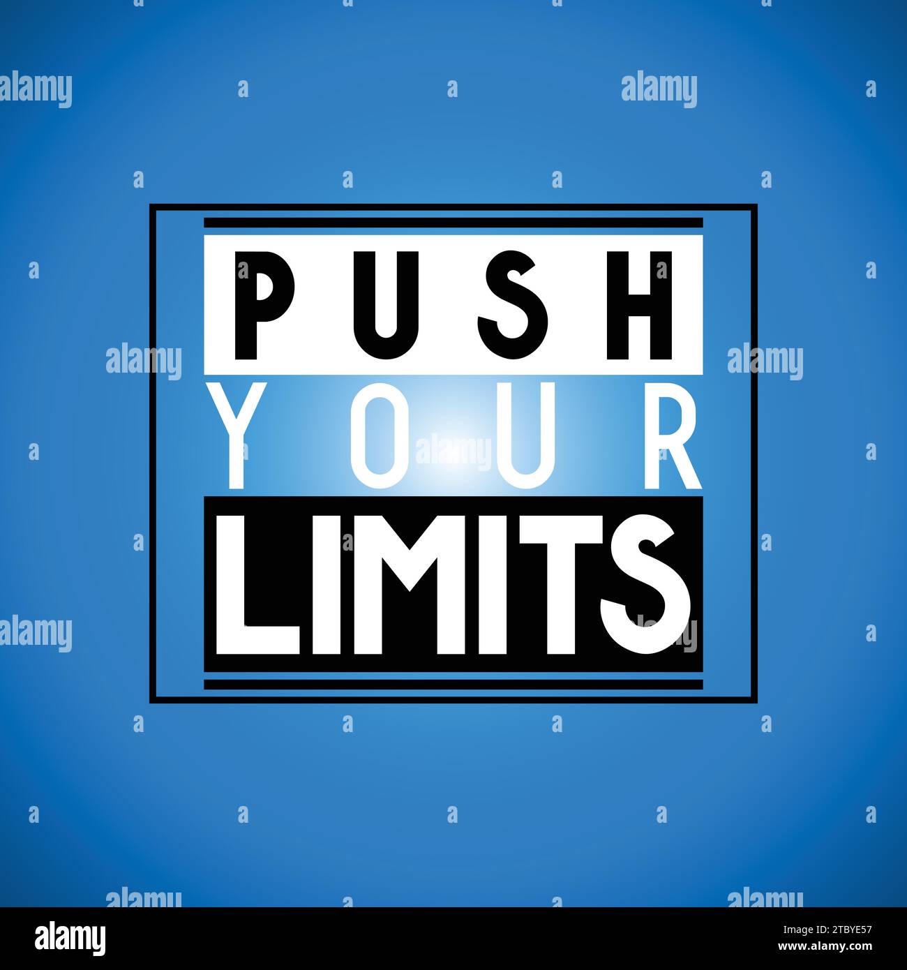 Push your limits - inspirational quote Stock Vector Image & Art - Alamy
