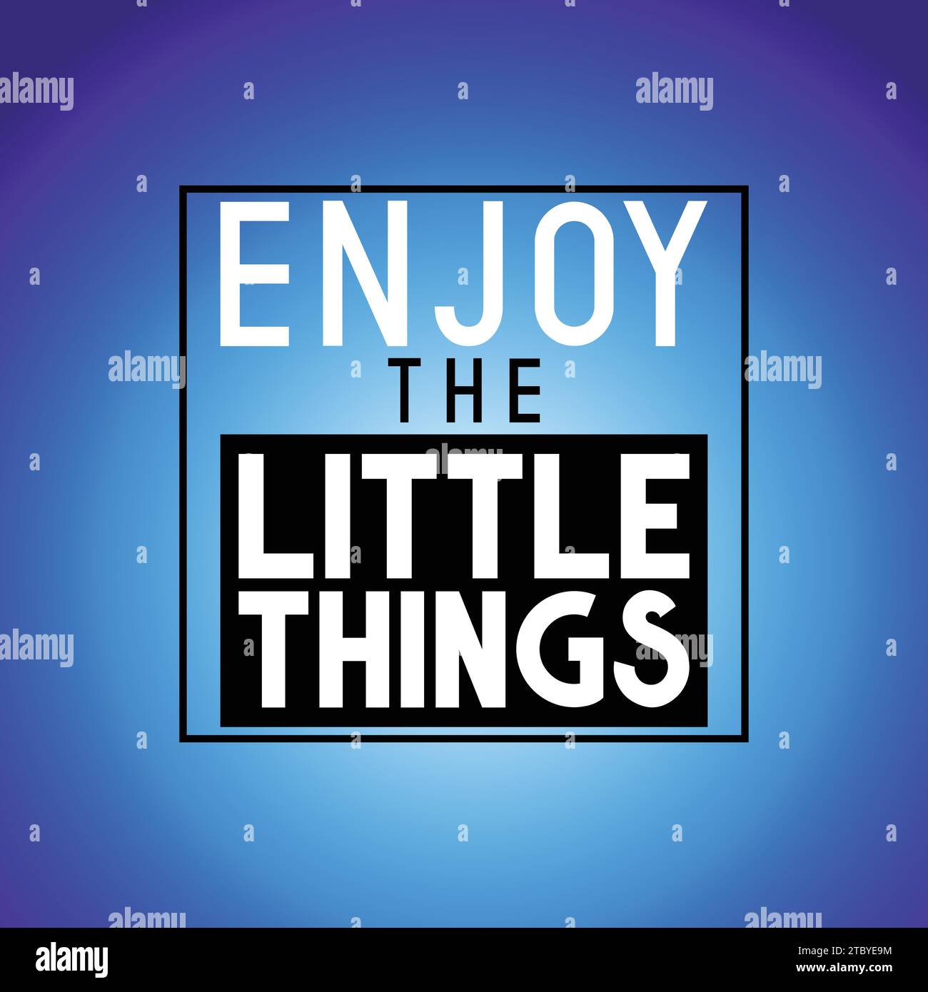 Enjoy the little things - inspirational quote Stock Vector Image & Art ...