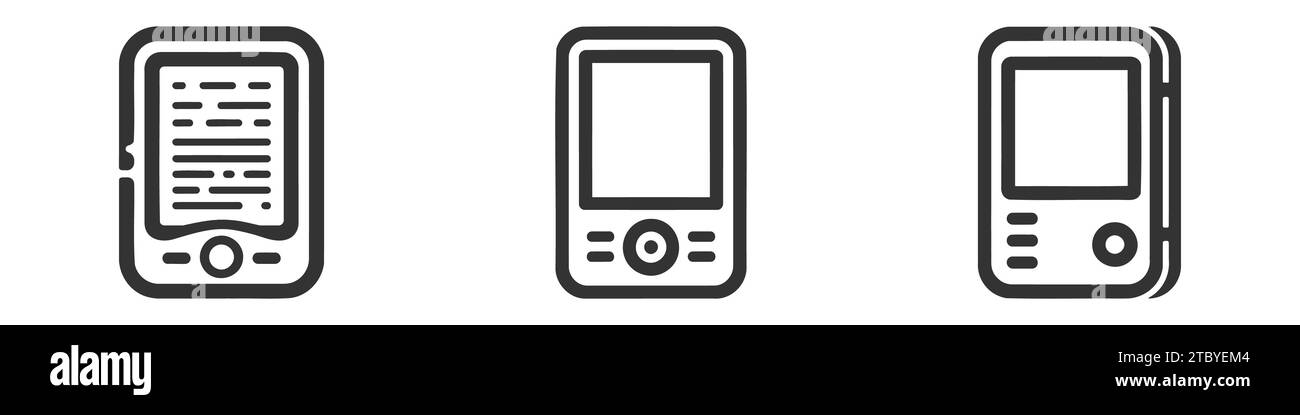 Ebook line icon, set, pack, collection outline vector sign, linear ...