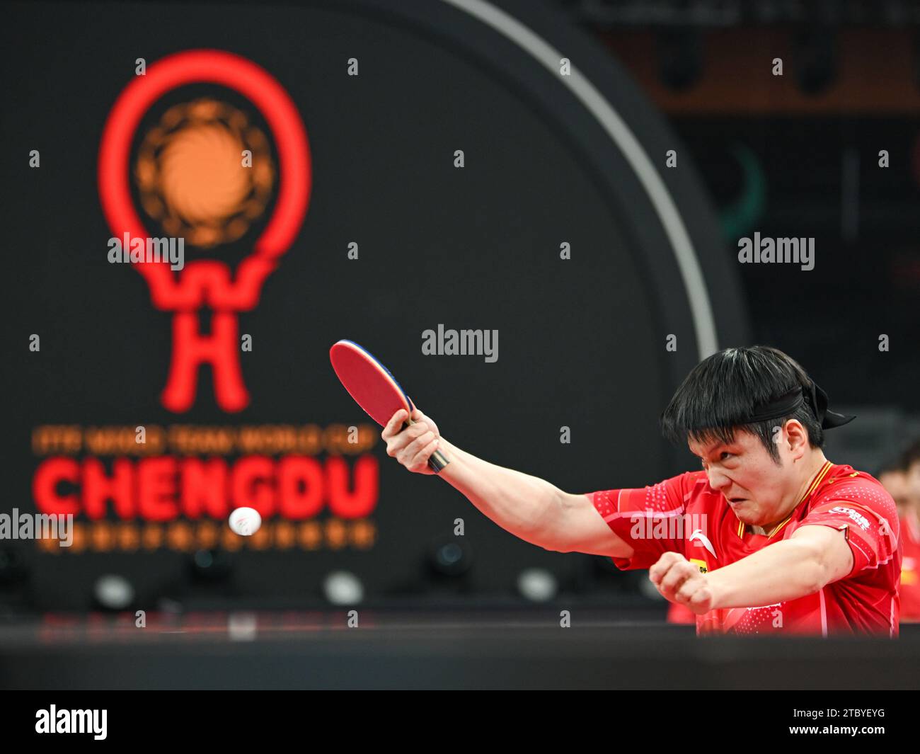 Chengdu, China's Sichuan Province. 9th Dec, 2023. Fan Zhendong of China ...