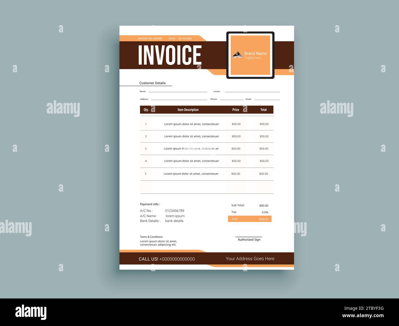 Professional invoice and letterhead design for corporate office ...