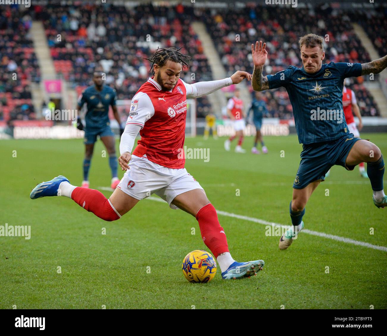 Sam Nombe #29 of Rotherham United during the Sky Bet Championship match ...