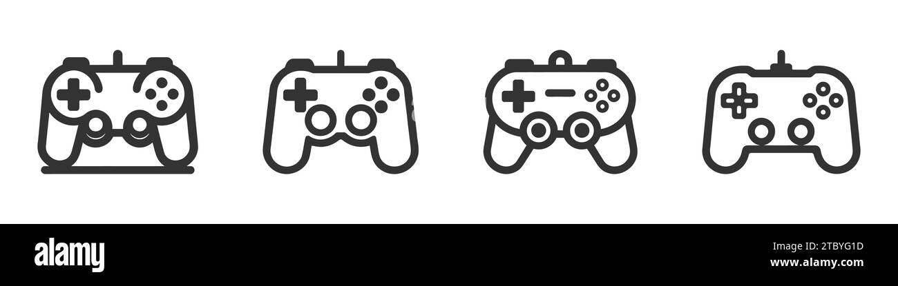 Minimal Gaming Symbol set, pack, collection - Stream modern Games ...