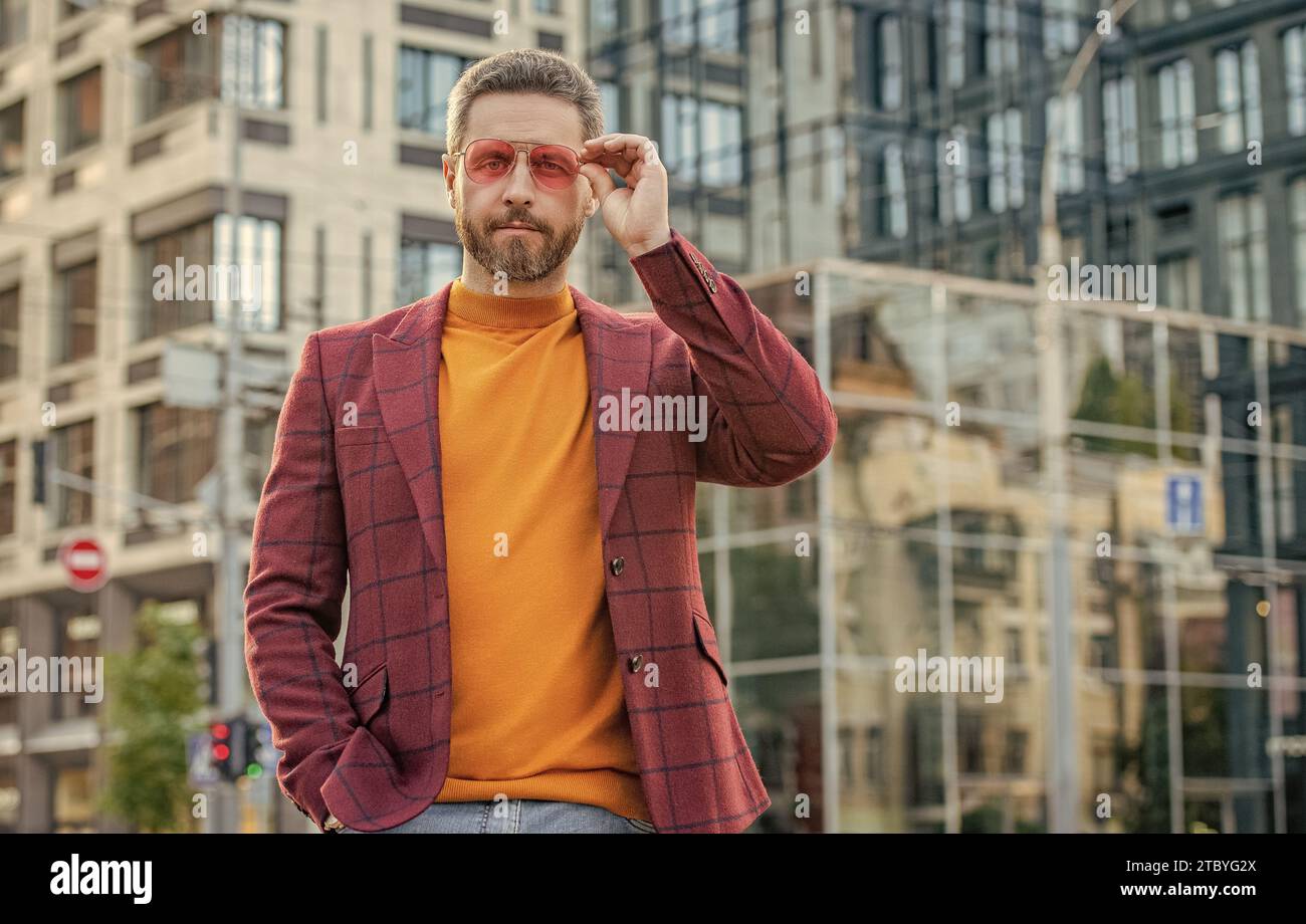 stylish caucasian guy style outside. photo of caucasian guy style in ...