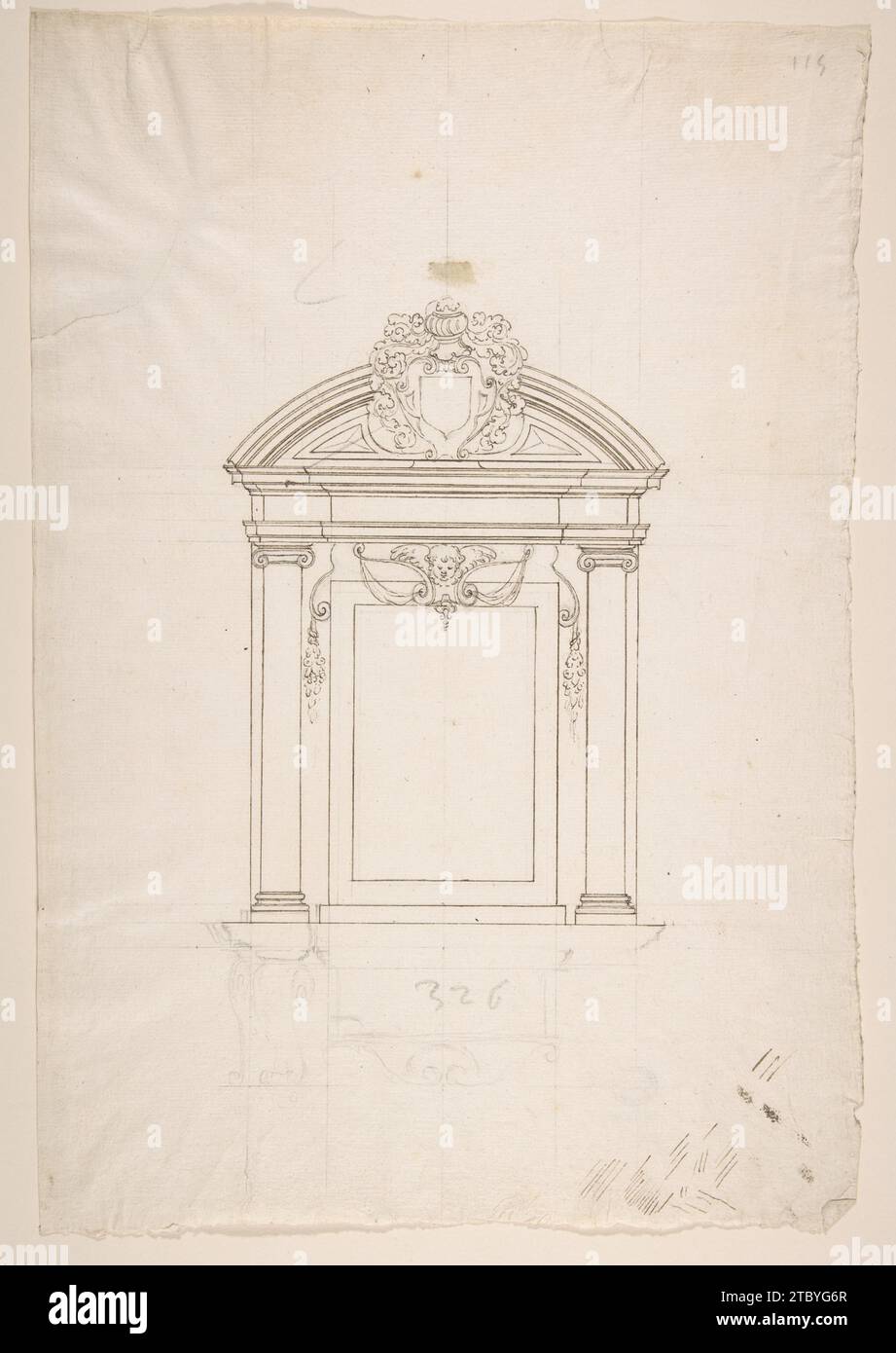 Design for a Wall Tomb 1949 by Anonymous, French, 16th century Stock ...