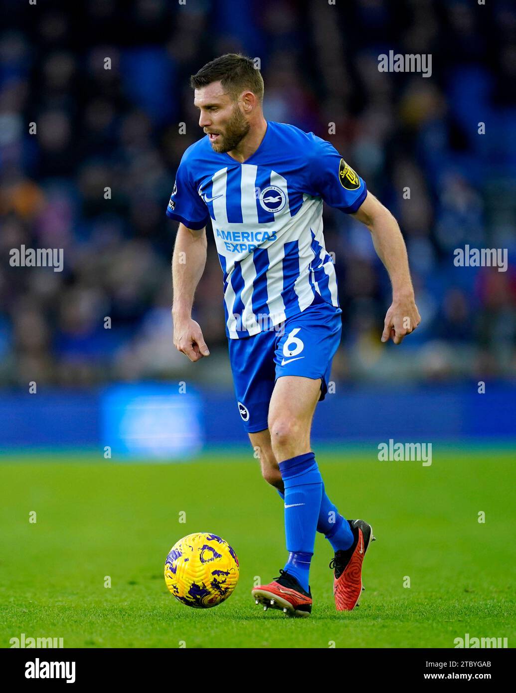 Brighton and Hove Albion's James Milner during the Premier League match ...