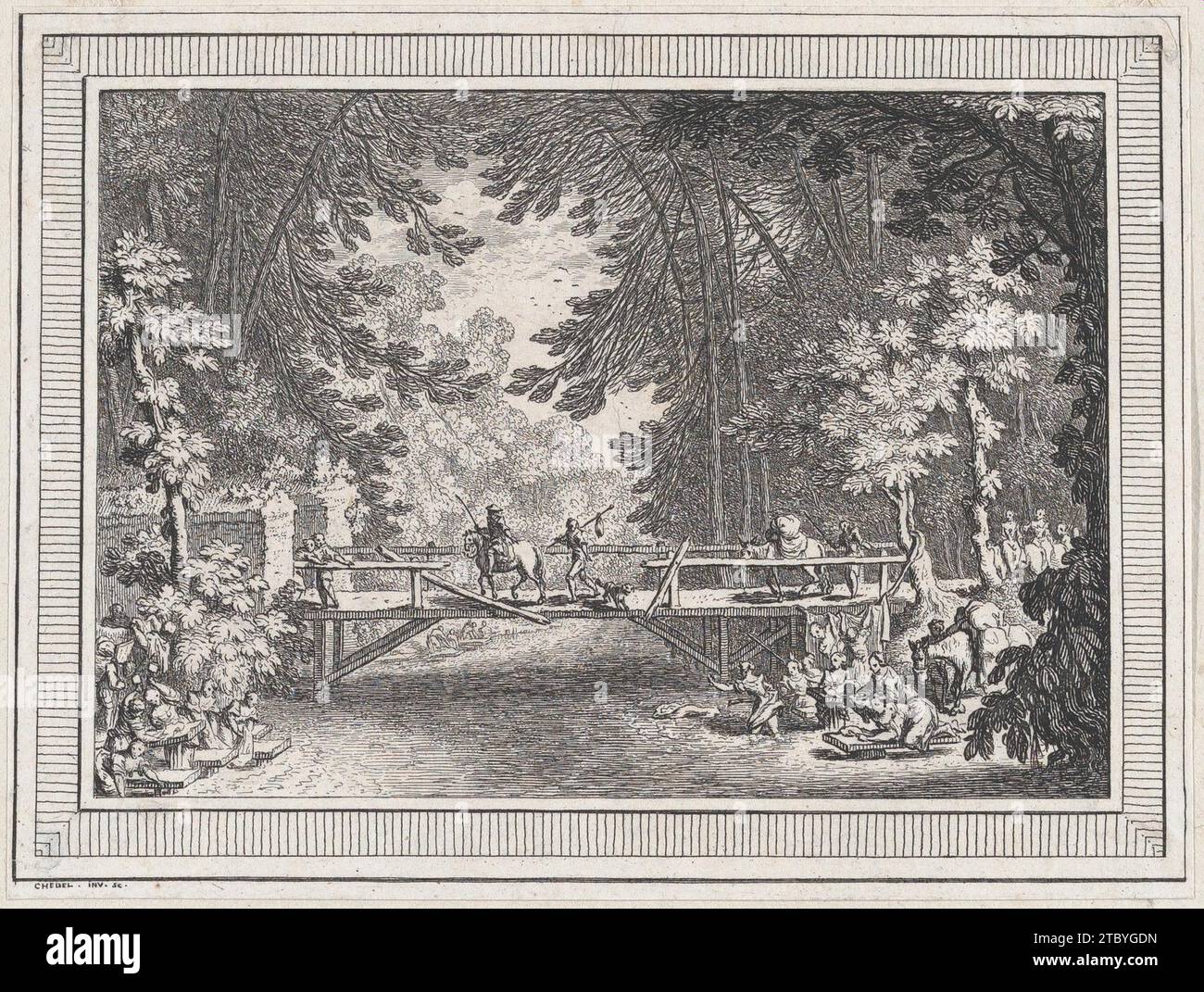 Landscape, from a series of six landscapes dedicated to Madame La ...