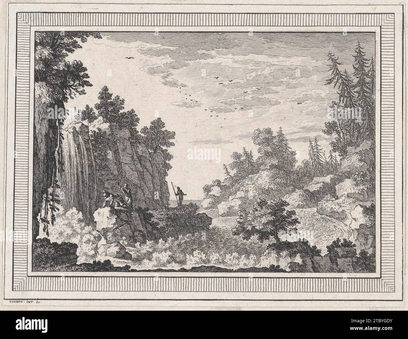 Landscape, from a series of six landscapes dedicated to Madame La ...