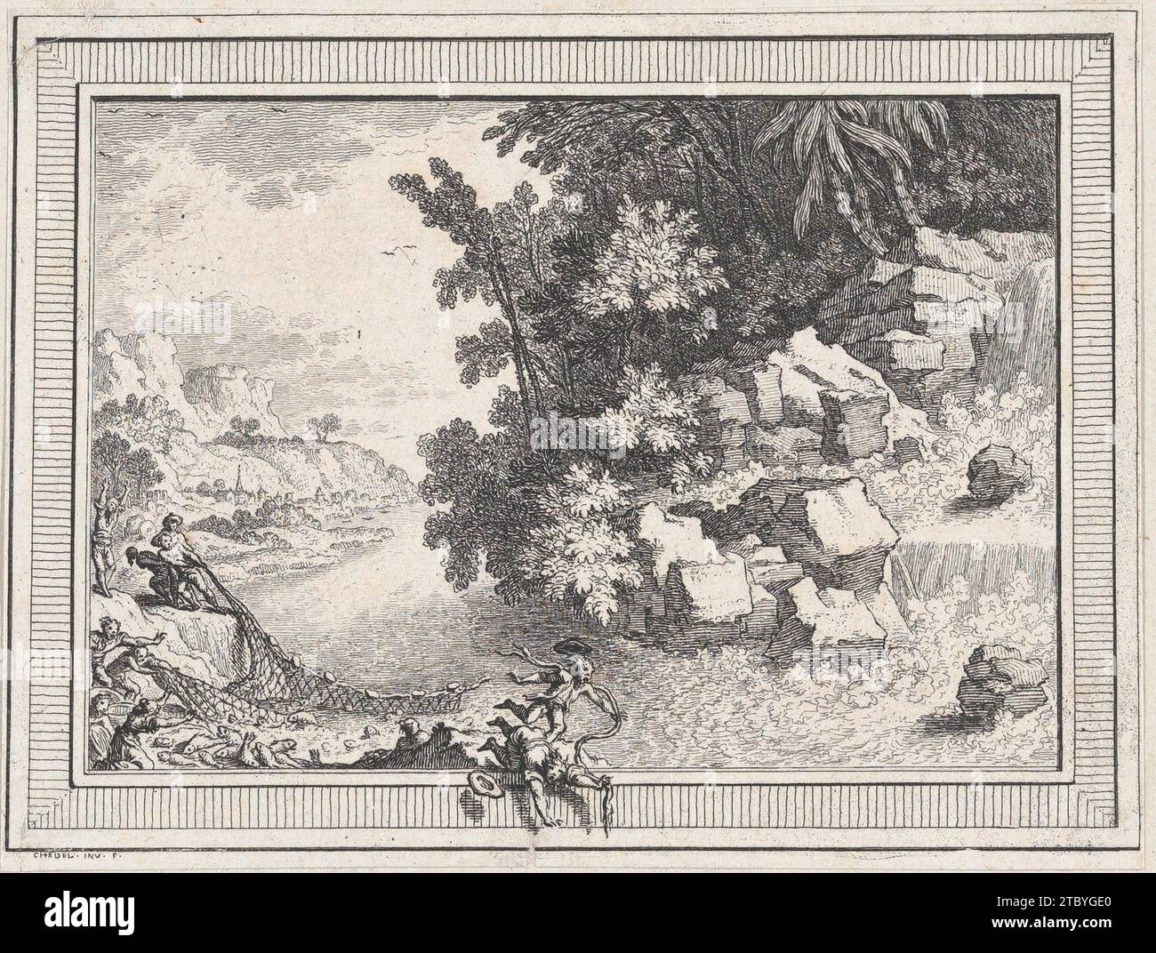 Landscape, from a series of six landscapes dedicated to Madame La ...