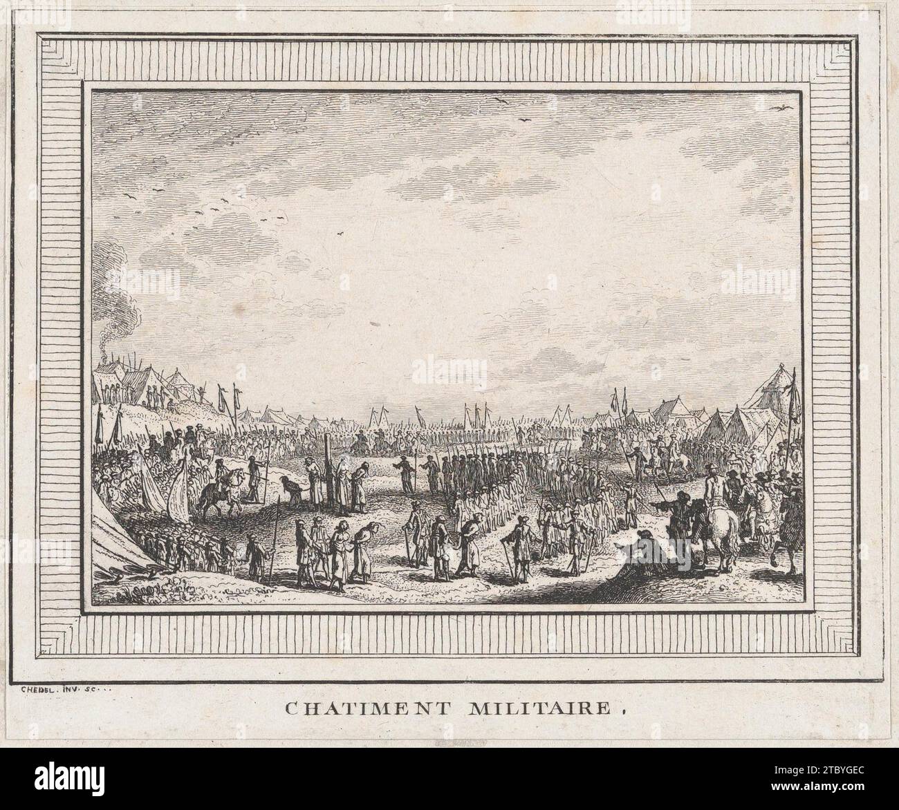 Chatiment Militaire 1953 by Quentin Pierre Chedel Stock Photo - Alamy