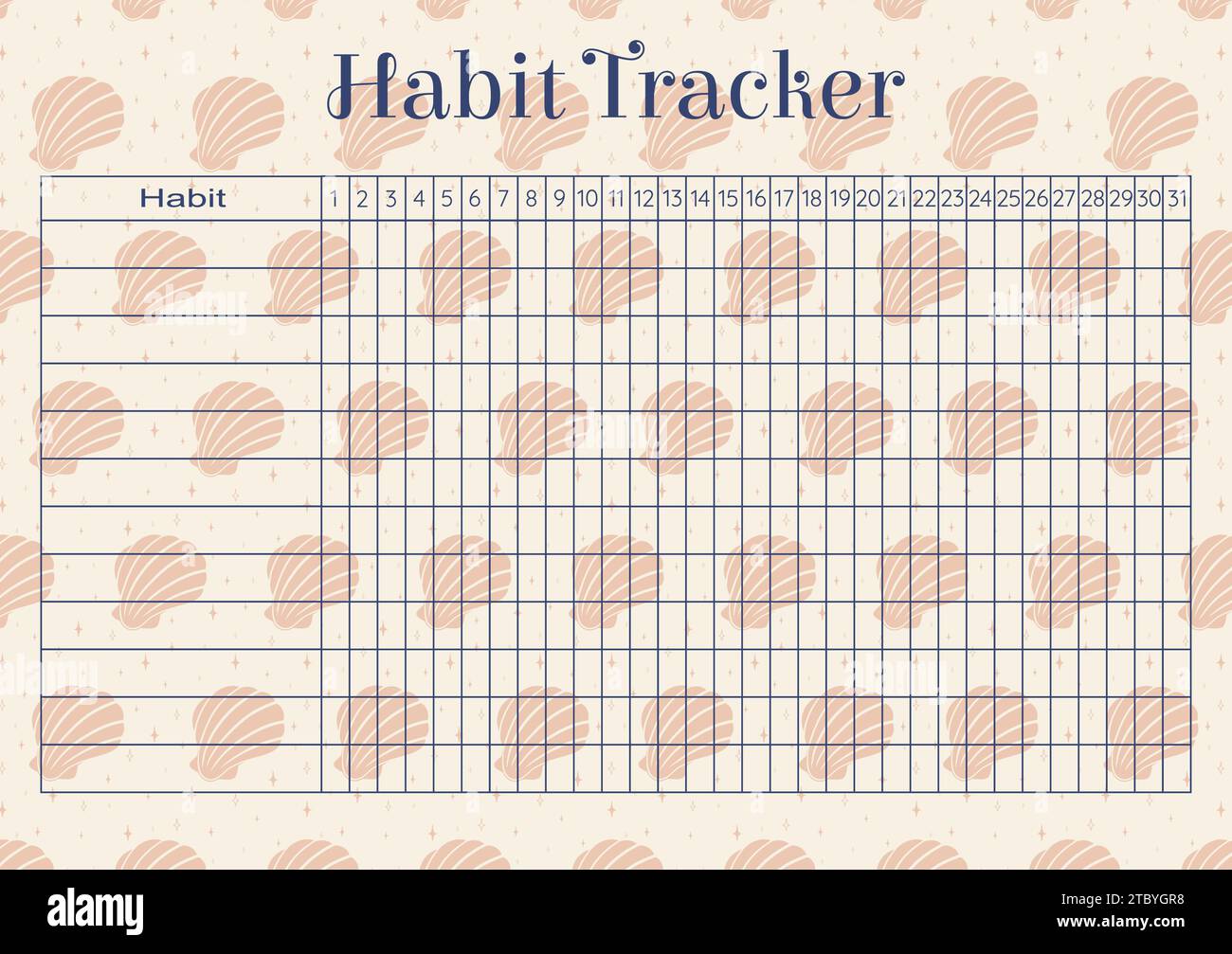 School organizer habit tracker paper sheet. Planners list worksheet ...