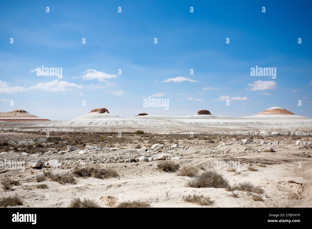 Beautiful desertic landscape, Mangystau region, Kazakhstan. Kyzylkup ...