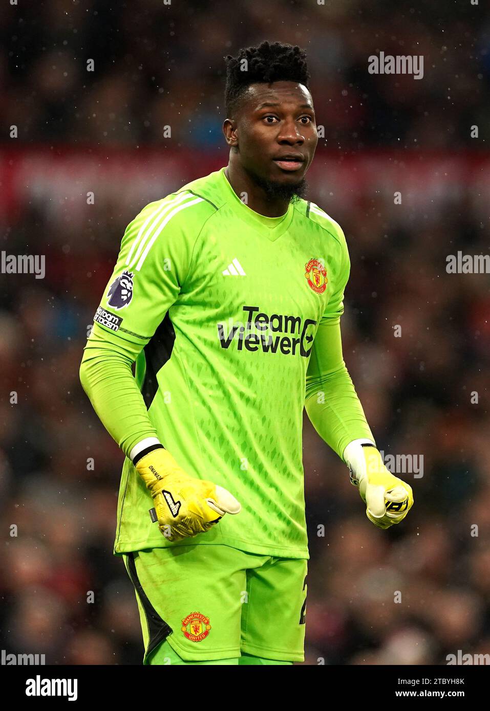 Manchester United goalkeeper Andre Onana during the Premier League ...