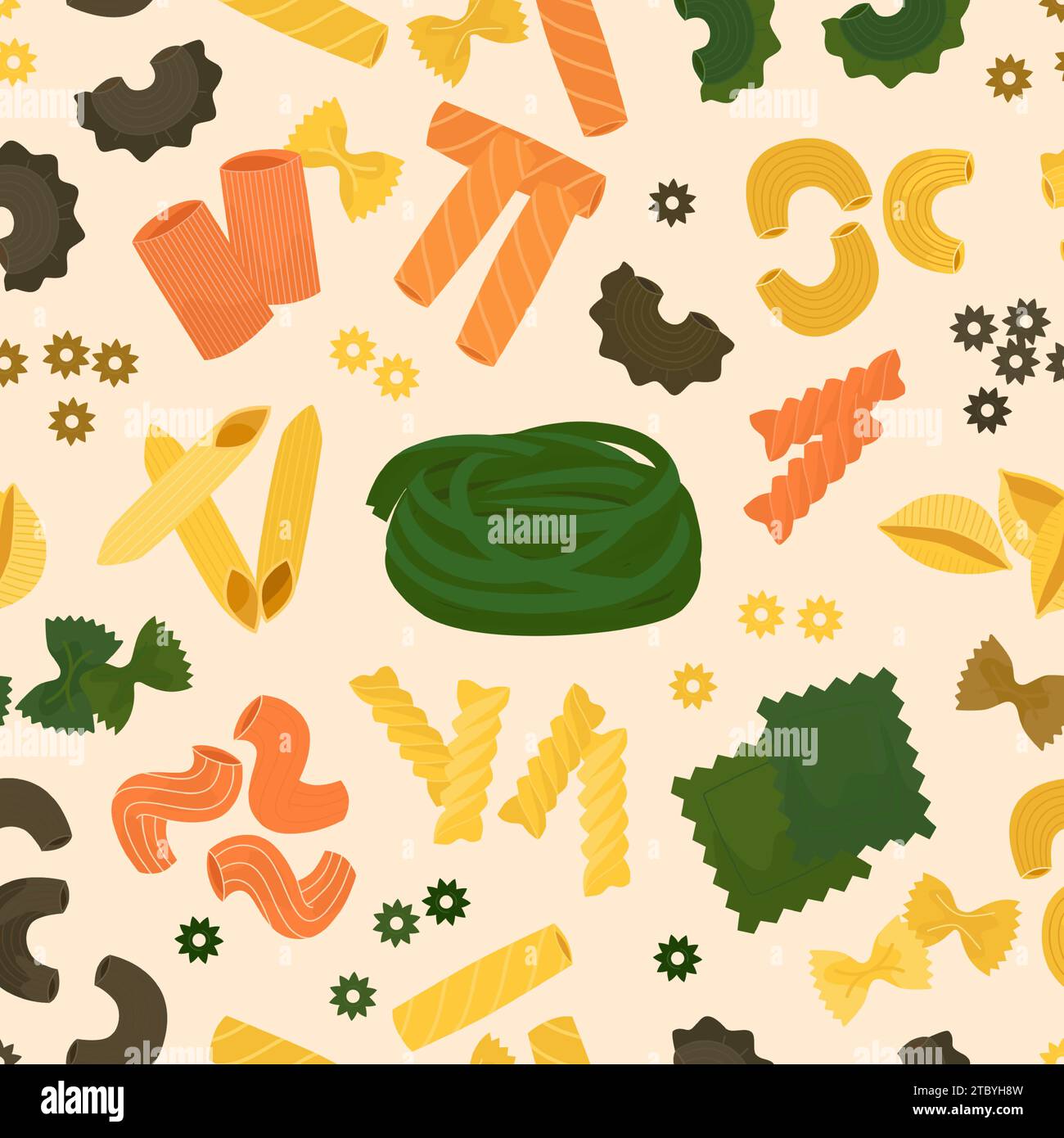 pasta pattern. Italian food seamless texture for restaurant menu and ...