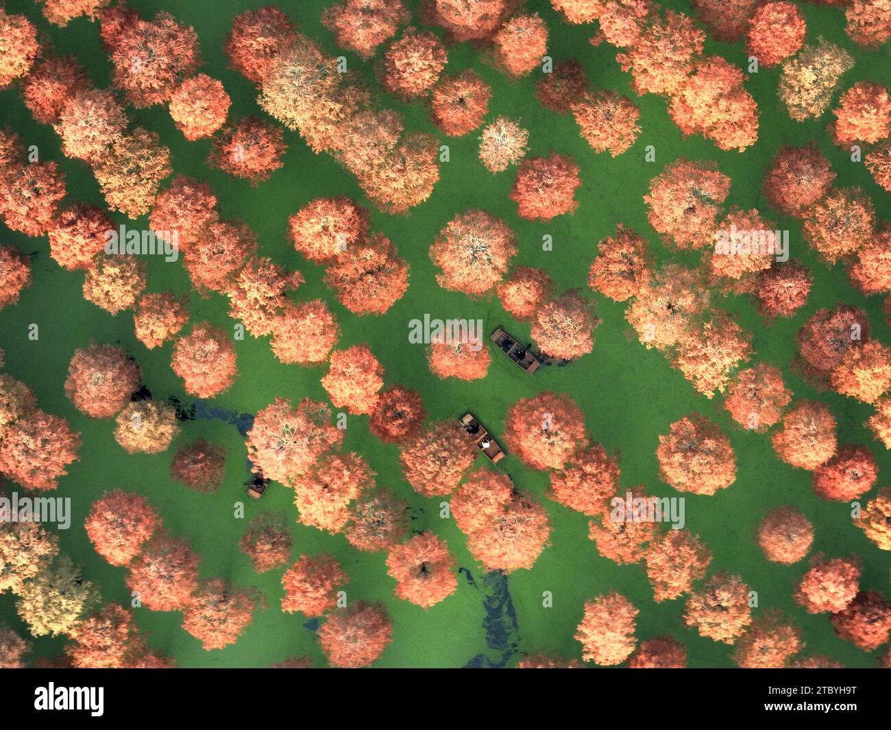 Beijing, China. 9th Dec, 2023. This aerial photo taken on Dec. 9, 2023 ...