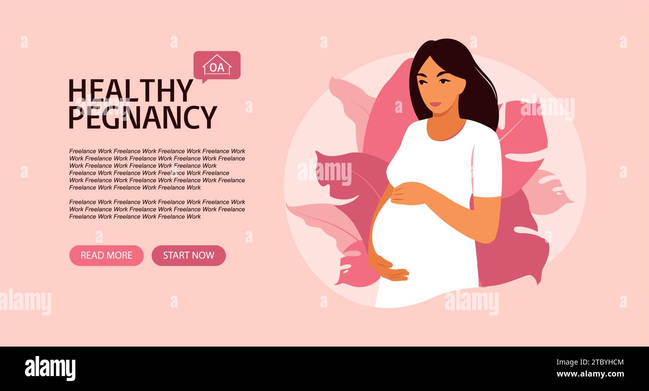 Website banner pregnancy and motherhood. Help for expectant mothers In ...