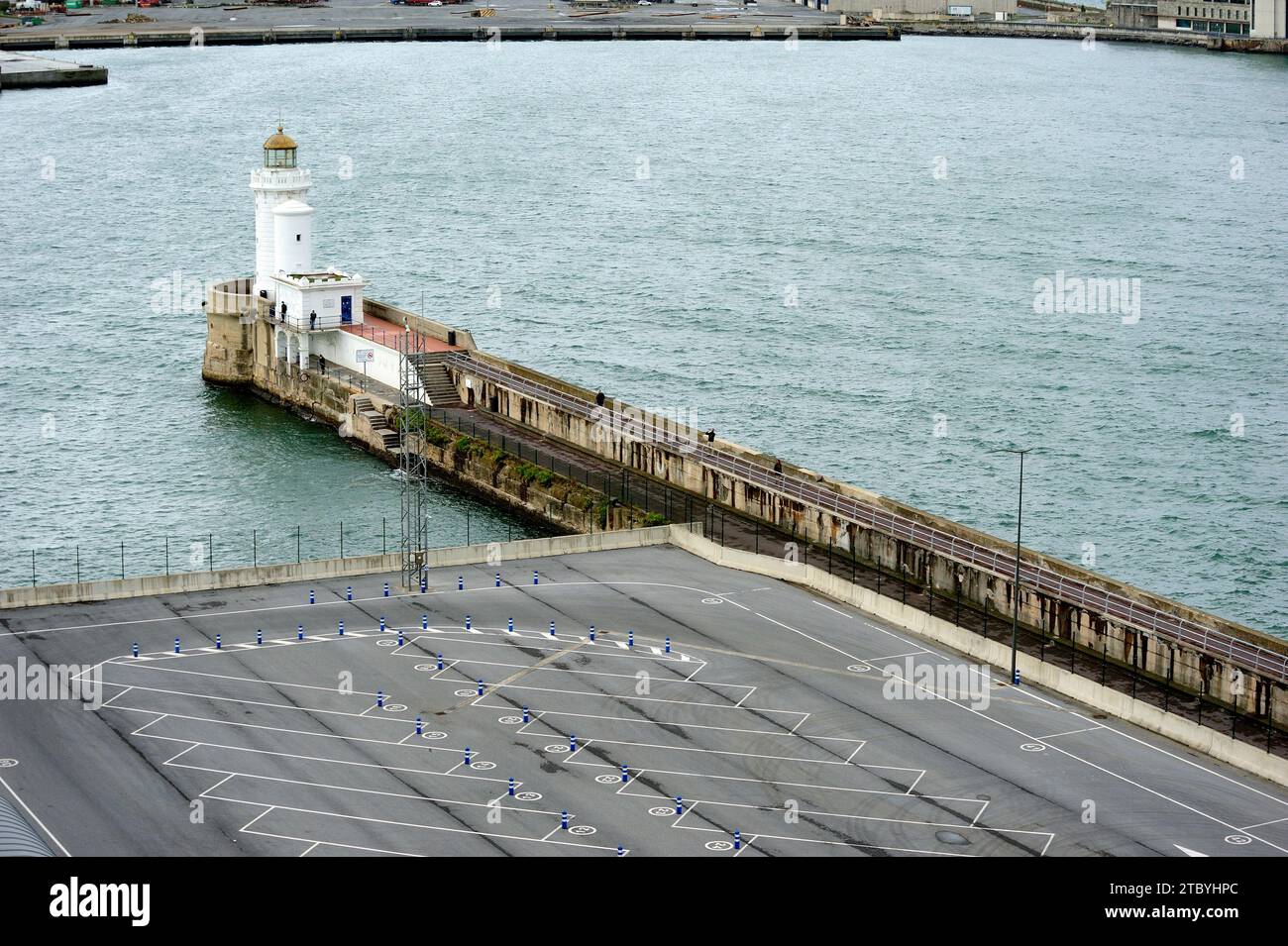 Port of Getxo, Bilbao, Spain - 3rd October 2021:The Lighthouse and ...