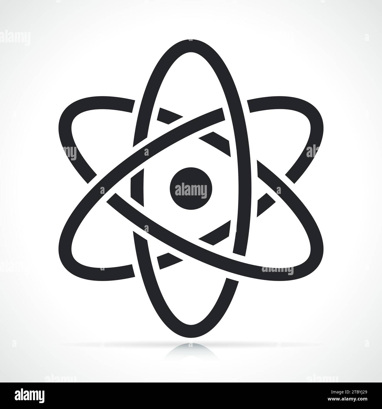 Illustration of atom icon on white background Stock Vector Image & Art ...