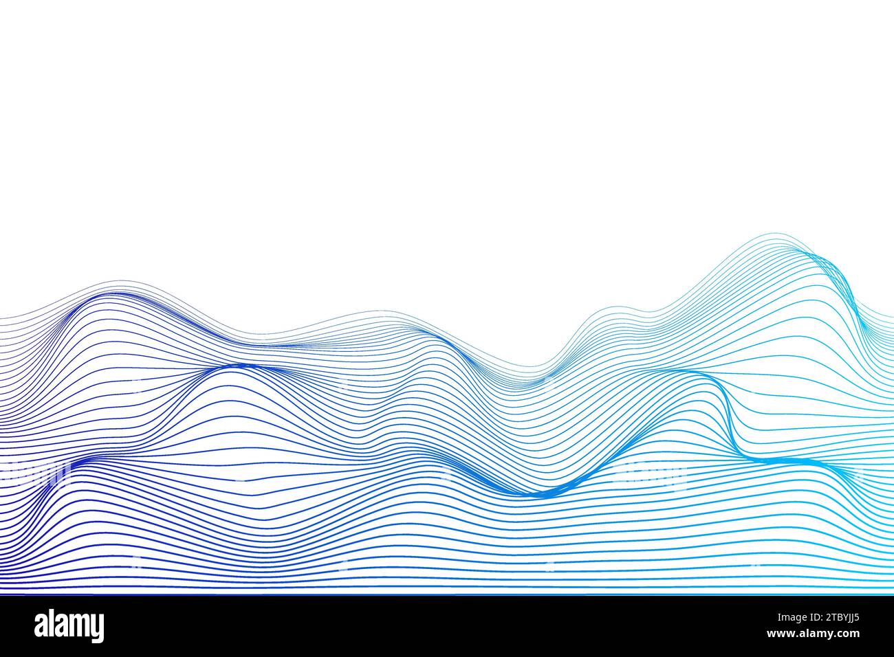 Abstract wave stripe background. Abstract wireframe landscape ...
