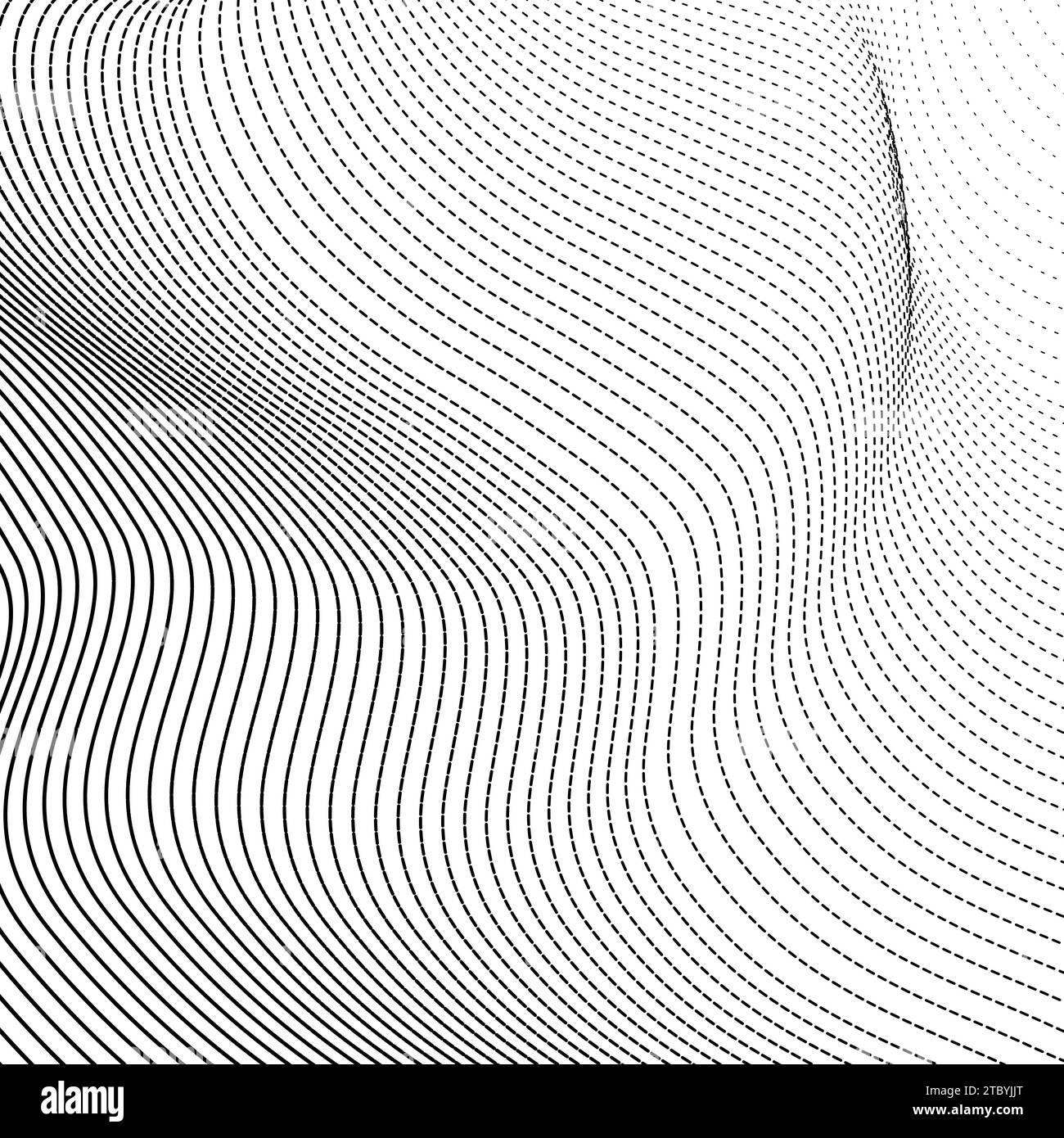 striped texture curve lines background. Dynamic lines wave pattern ...