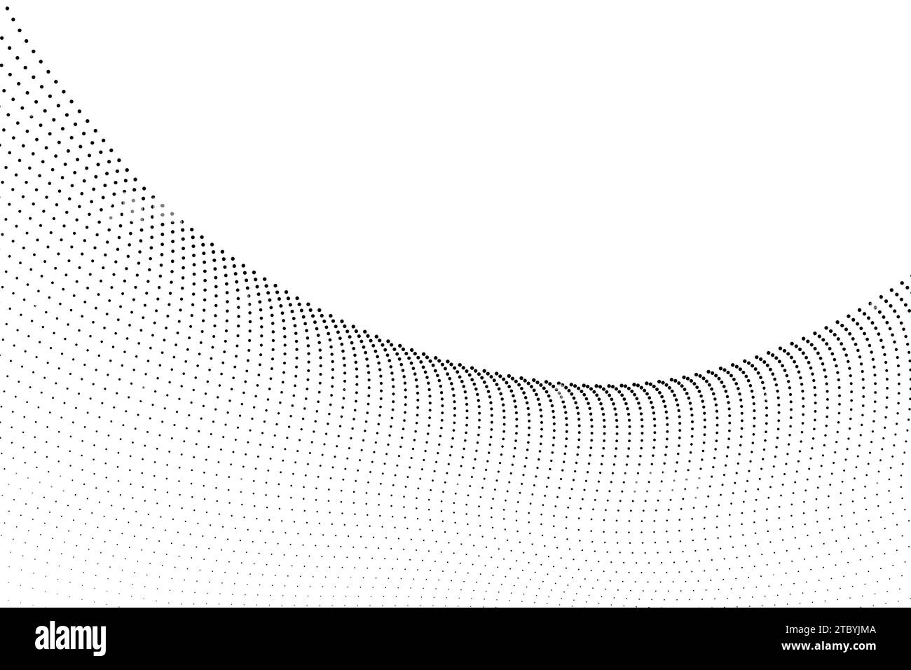 Flowing dots particles wave pattern halftone gradient background Stock Vector Image & Art - Alamy