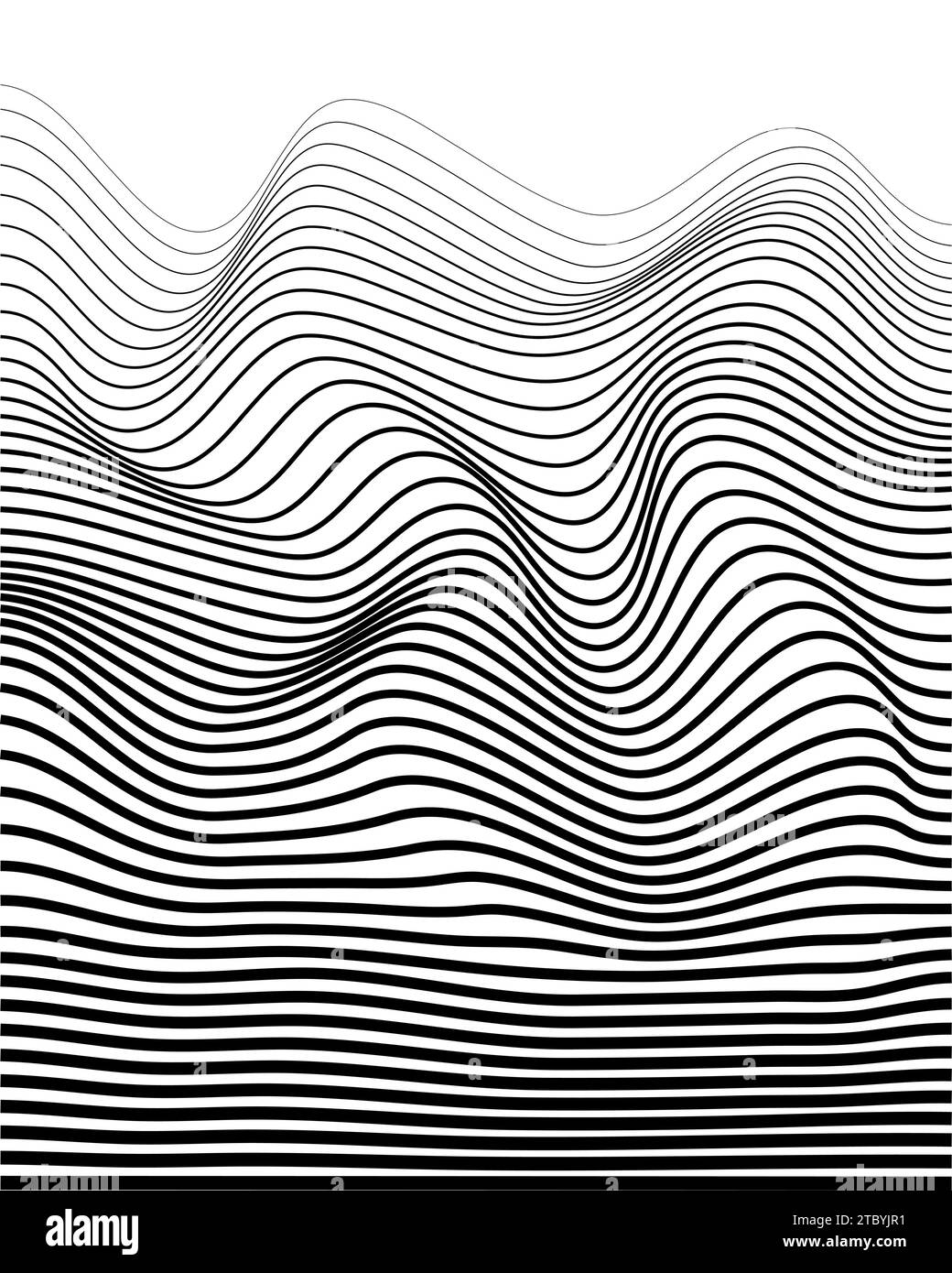 Wave stripe background. Ripple striped texture curve lines background ...