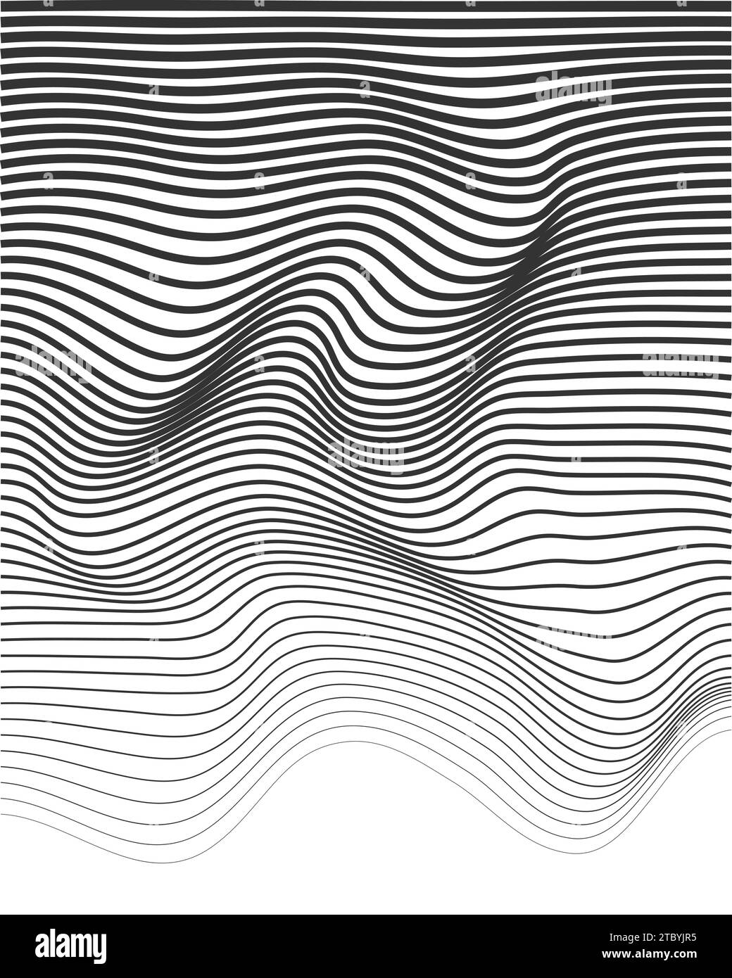Wave stripe background. Ripple striped texture curve lines background ...