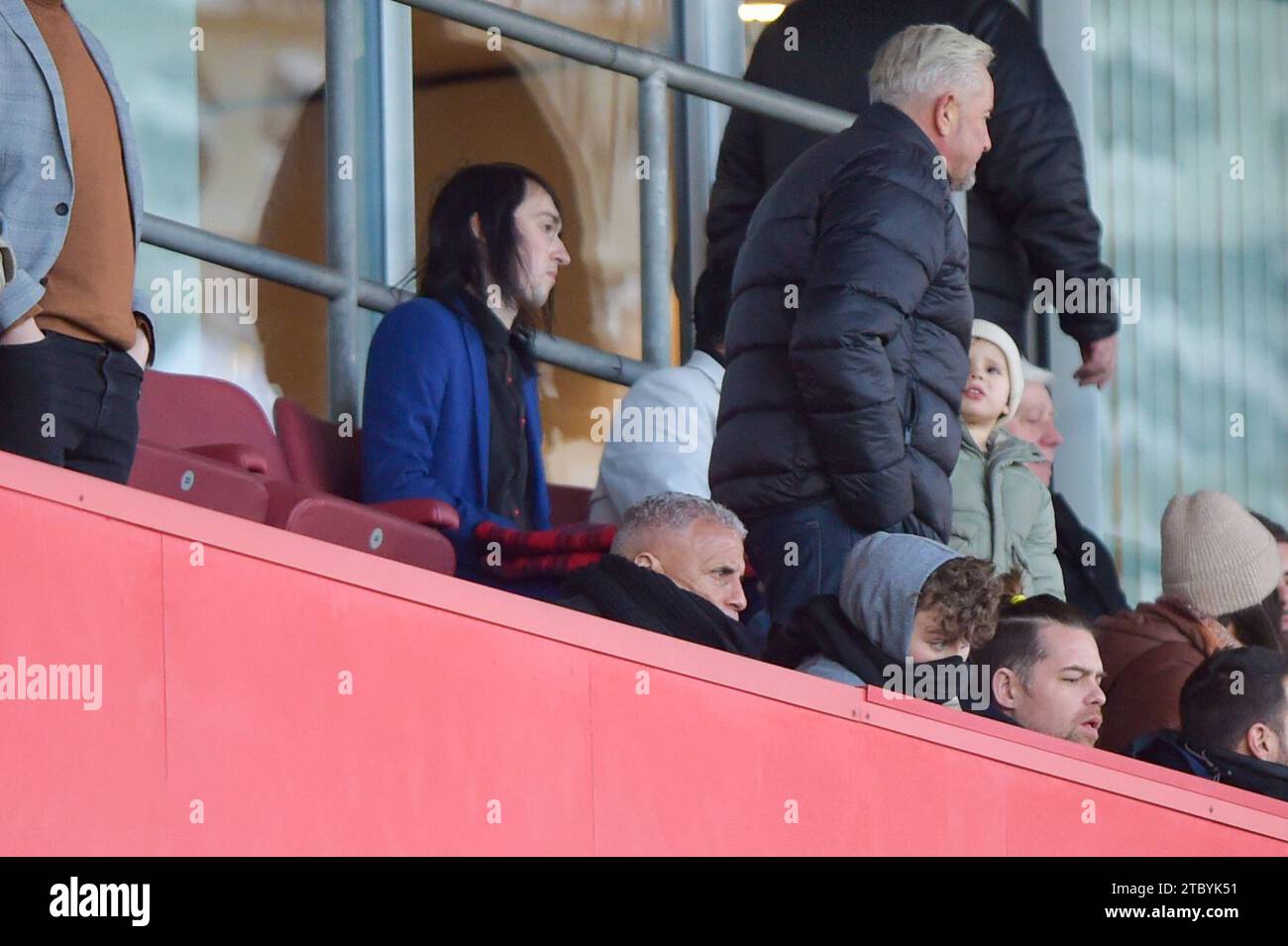 Keith Curle in the boxes during the Sky Bet Championship match ...