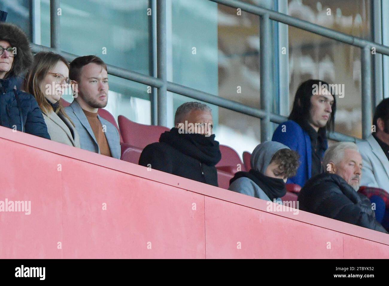 Keith Curle in the boxes during the Sky Bet Championship match ...