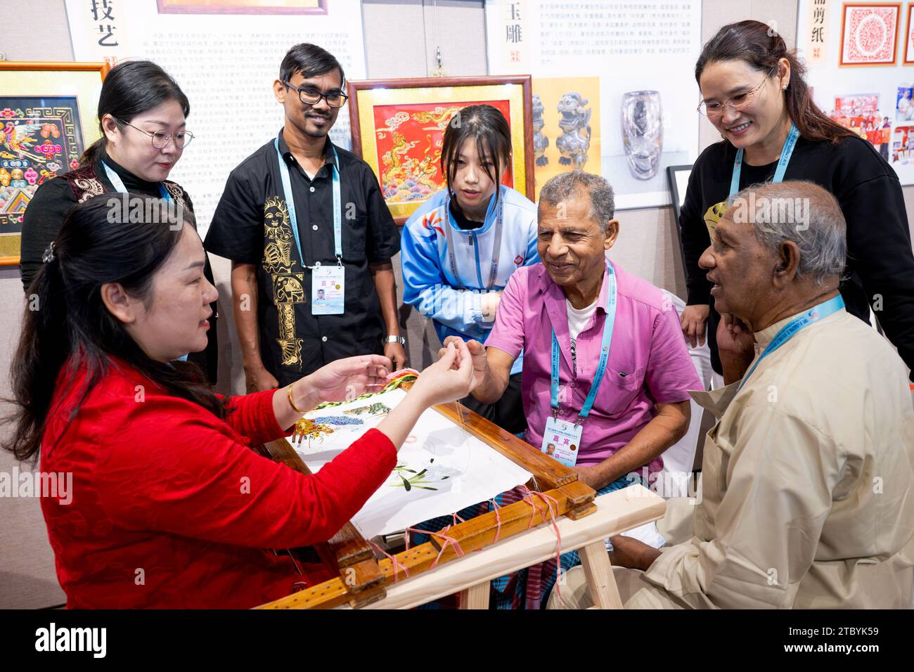 Quanzhou, China's Fujian Province. 9th Dec, 2023. Sri lankan visitors ...