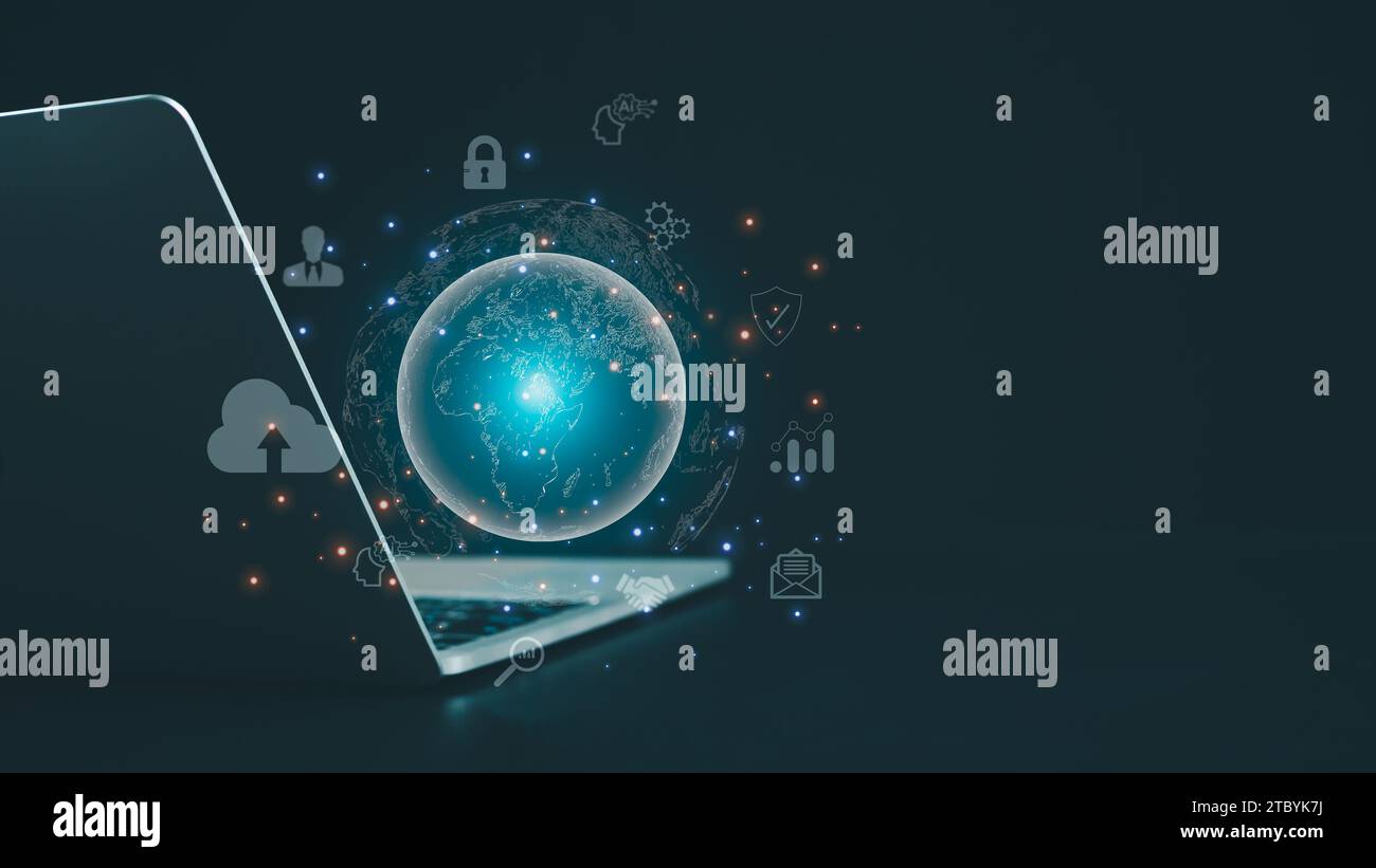 Business global internet connection application technology and digital ...