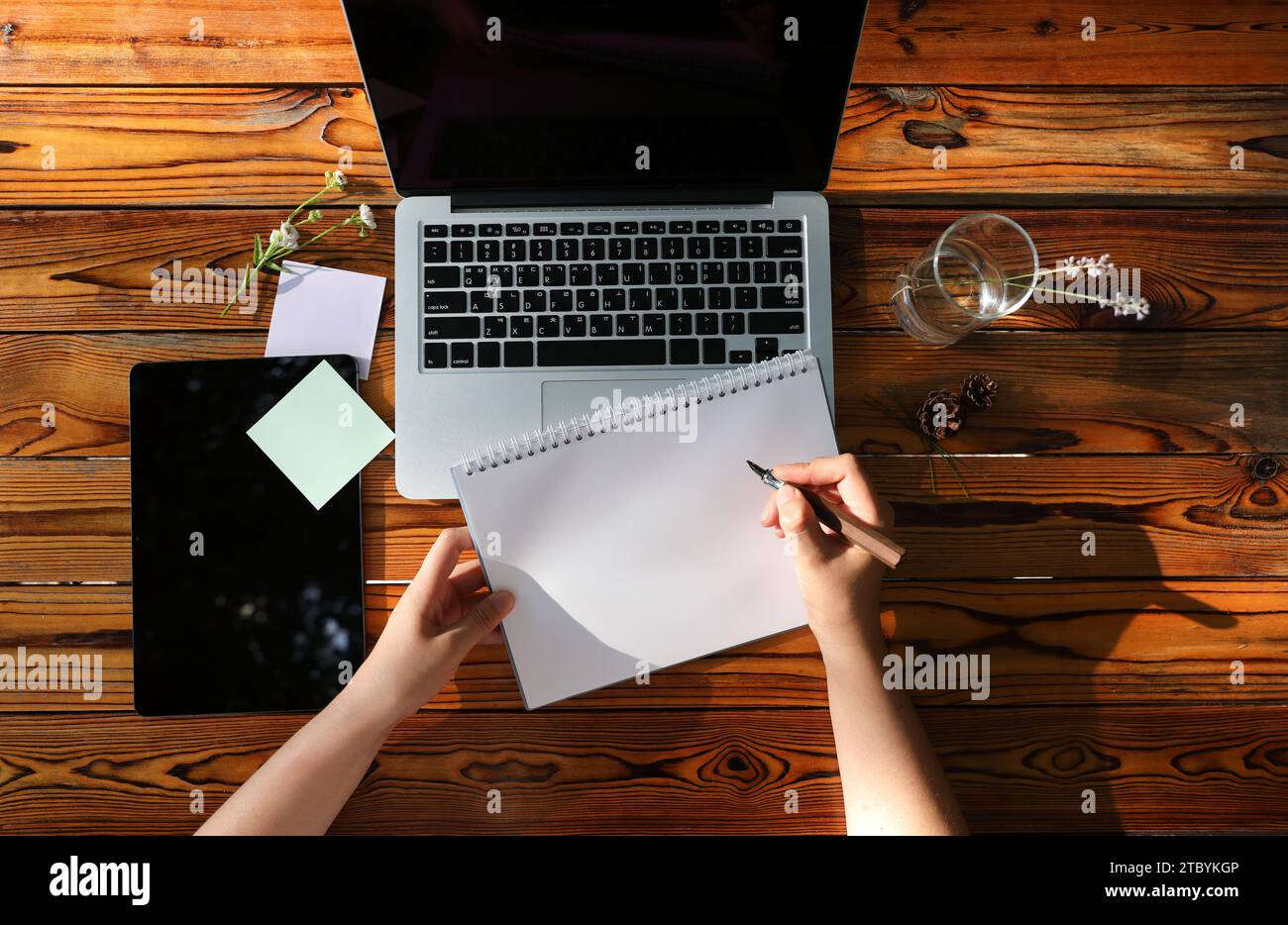 Laptop school notes hi-res stock photography and images - Alamy