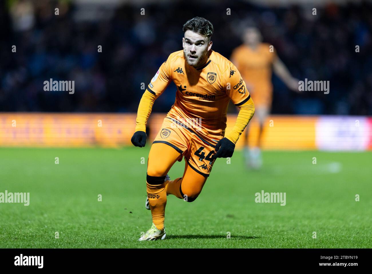 Aaron Connolly #44 of Hull City in action during the Sky Bet ...