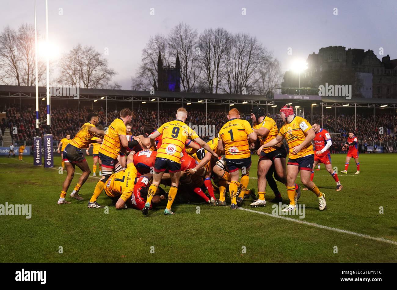 Bath Rugby's Tom Dunn scores their side's second try of the game during ...