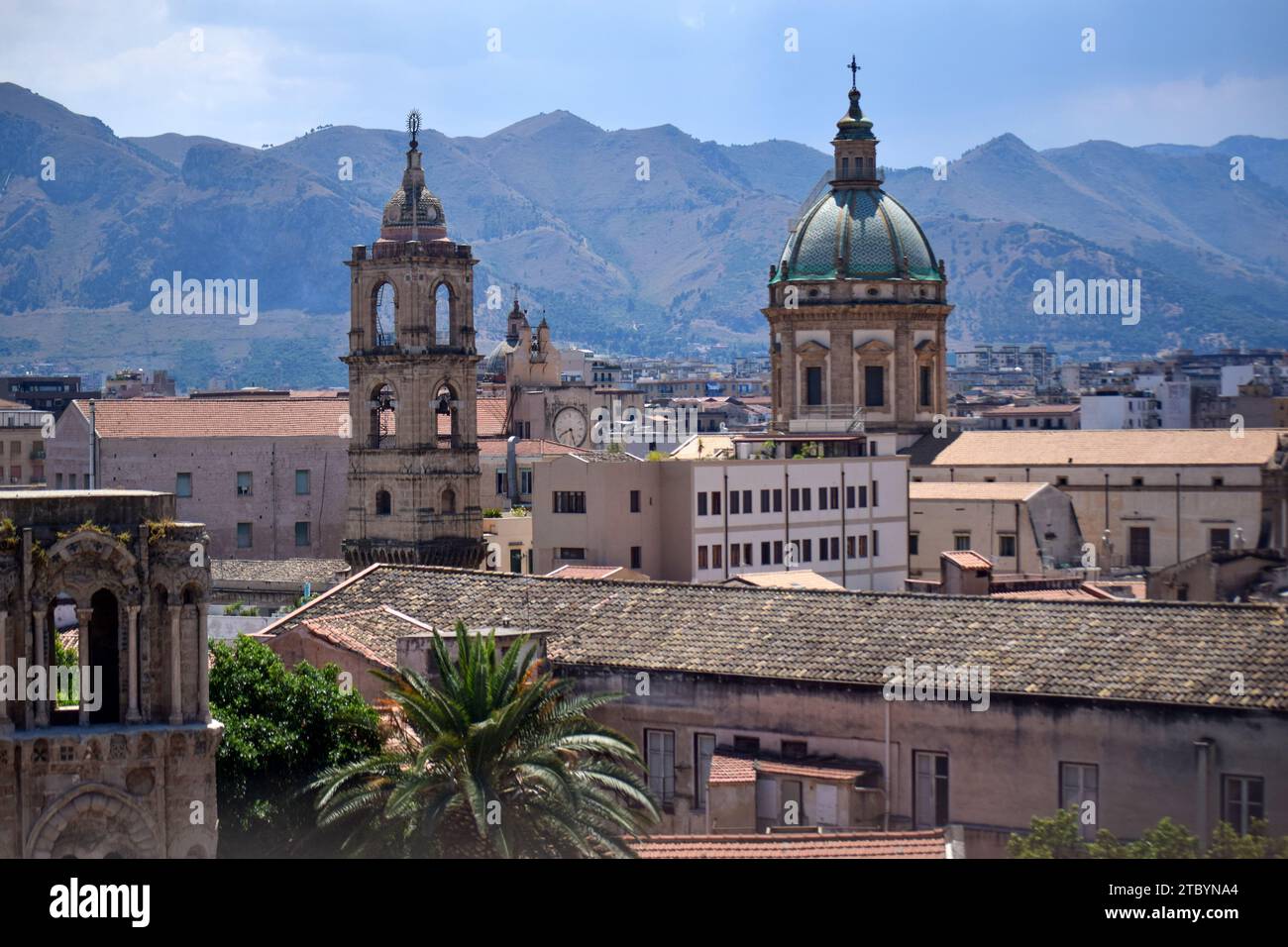 View over Palermo old town Stock Photo - Alamy