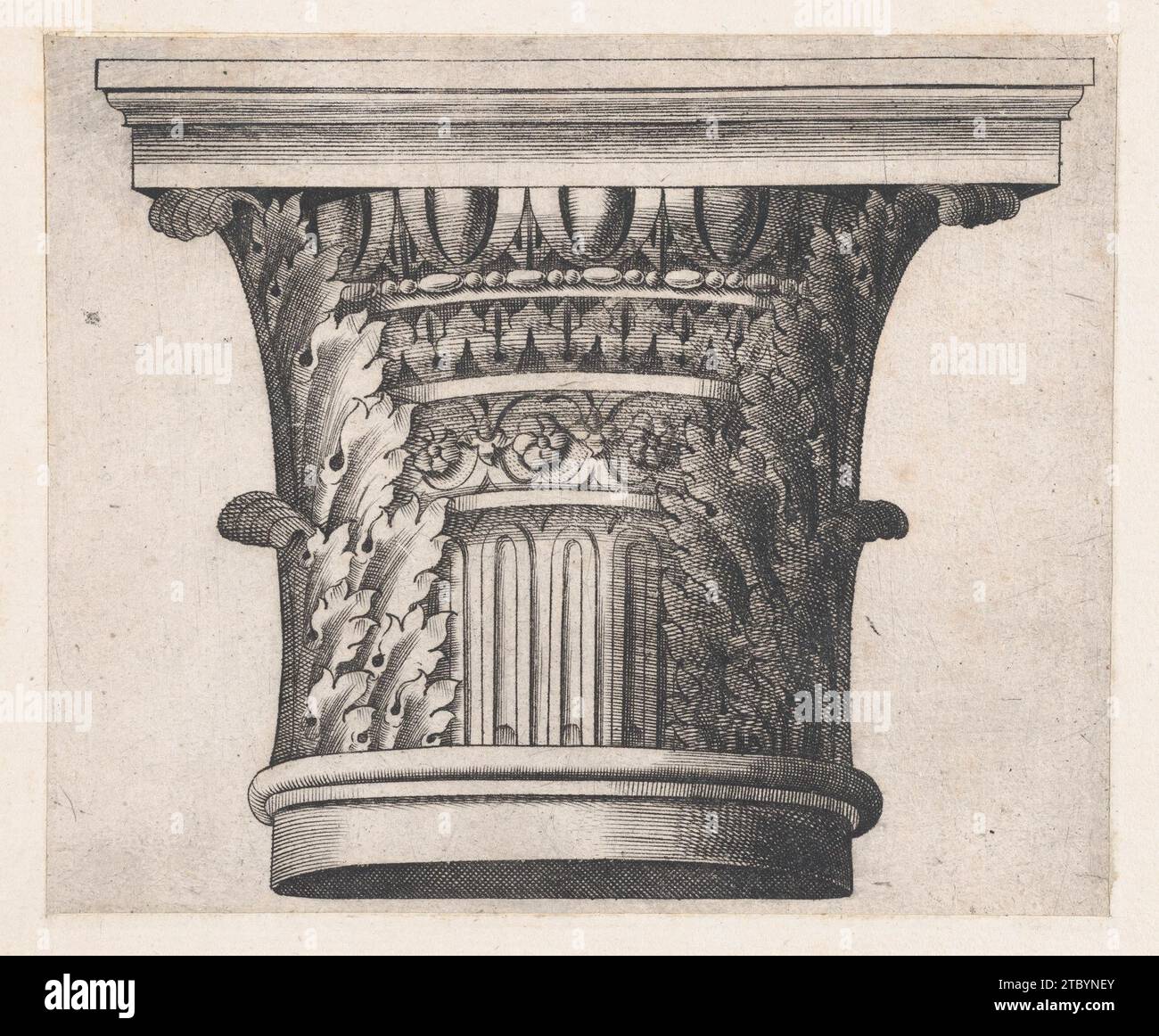 Composite capital, from "Speculum Romanae Magnificentiae" 1941 by ...